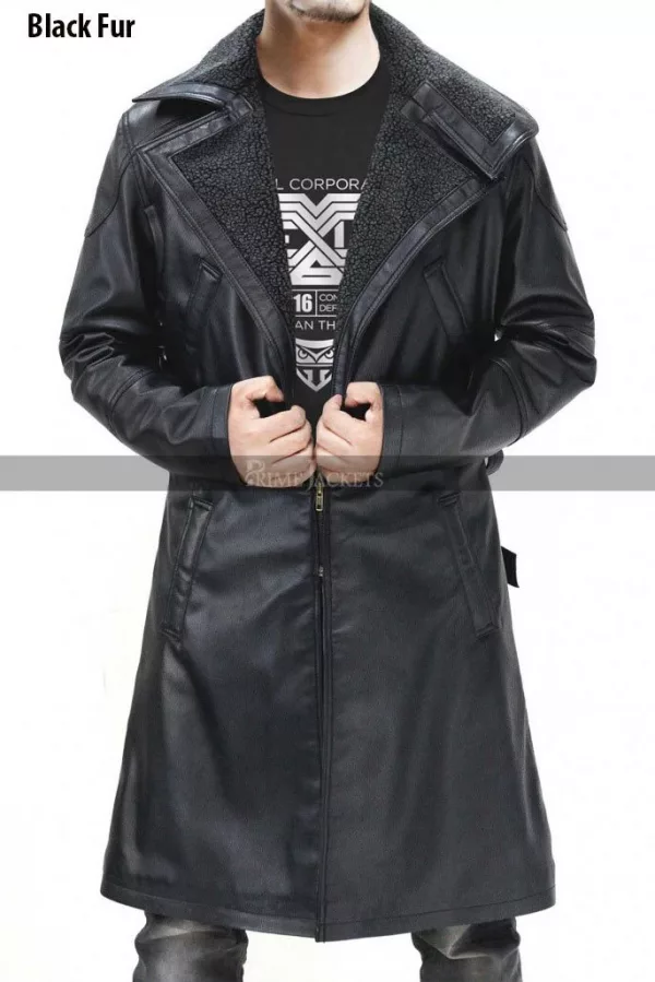 Ryan Gosling Blade Runner 2049 Officer K Fur Leather Coat – LP Facon